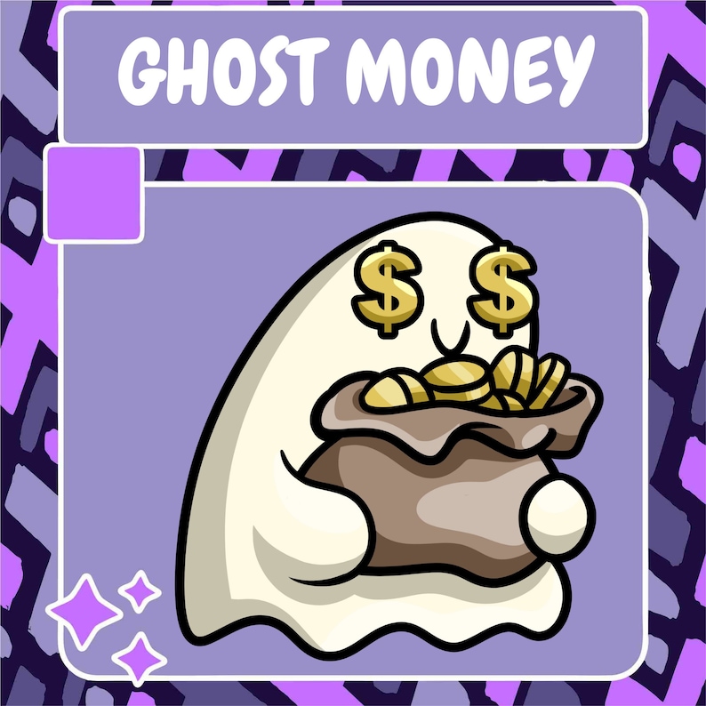 Ghost Money Emote Twitch Emote Youtube Emote Discord Emote Community ...
