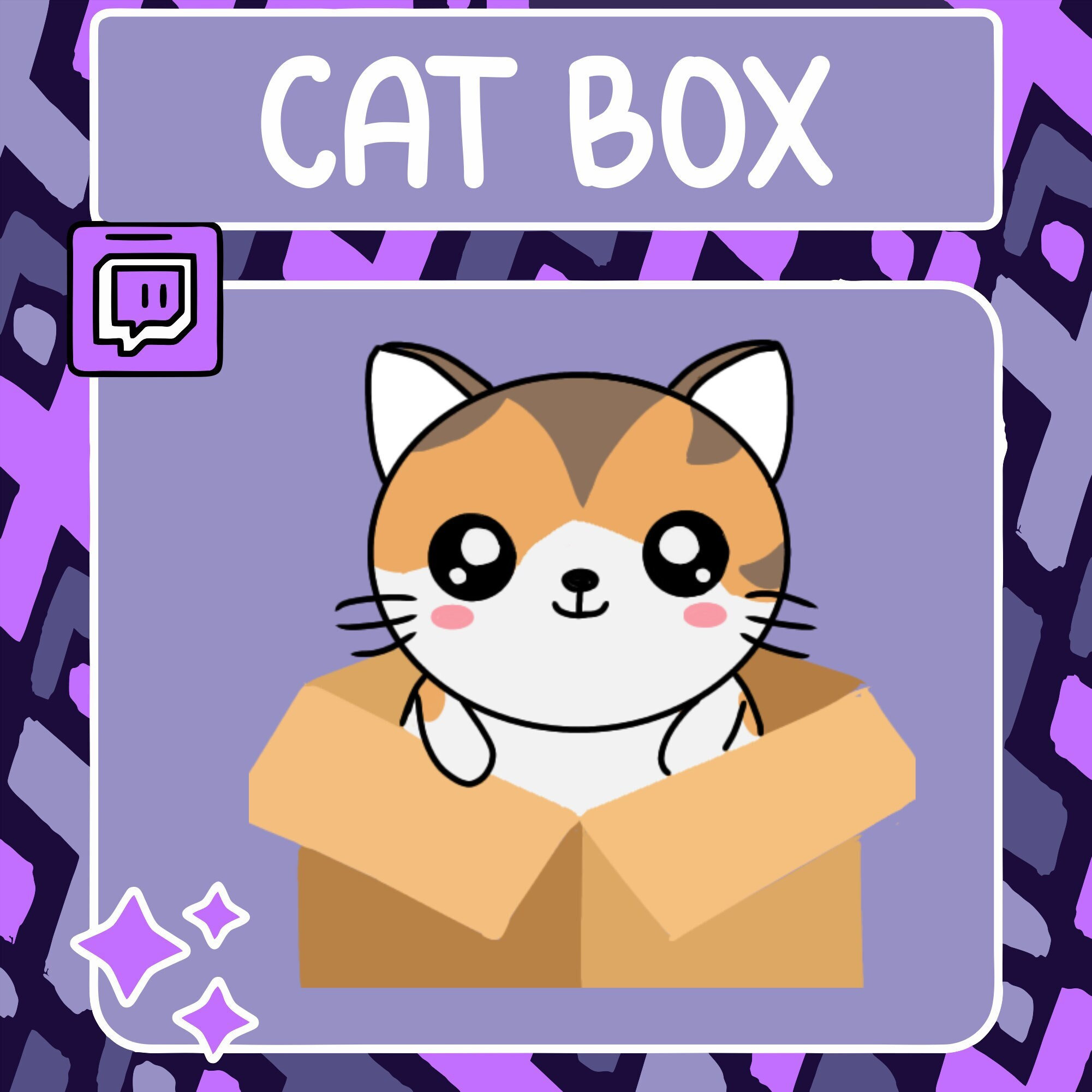 Cat in Box Emote Twitch Emote Youtube Emote Discord Emote Community ...