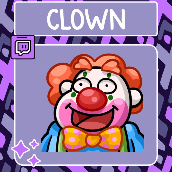 Clown Emote Twitch Emote Youtube Emote Discord Emote - Etsy
