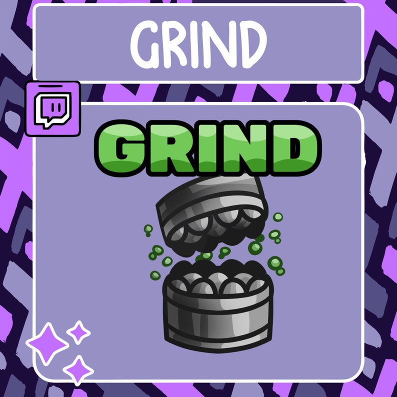 Grind Emote Twitch Emote Youtube Emote Discord Emote Community Emote ...