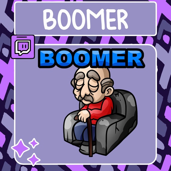 Boomer Old Emote Twitch Emote Youtube Emote Discord - Etsy