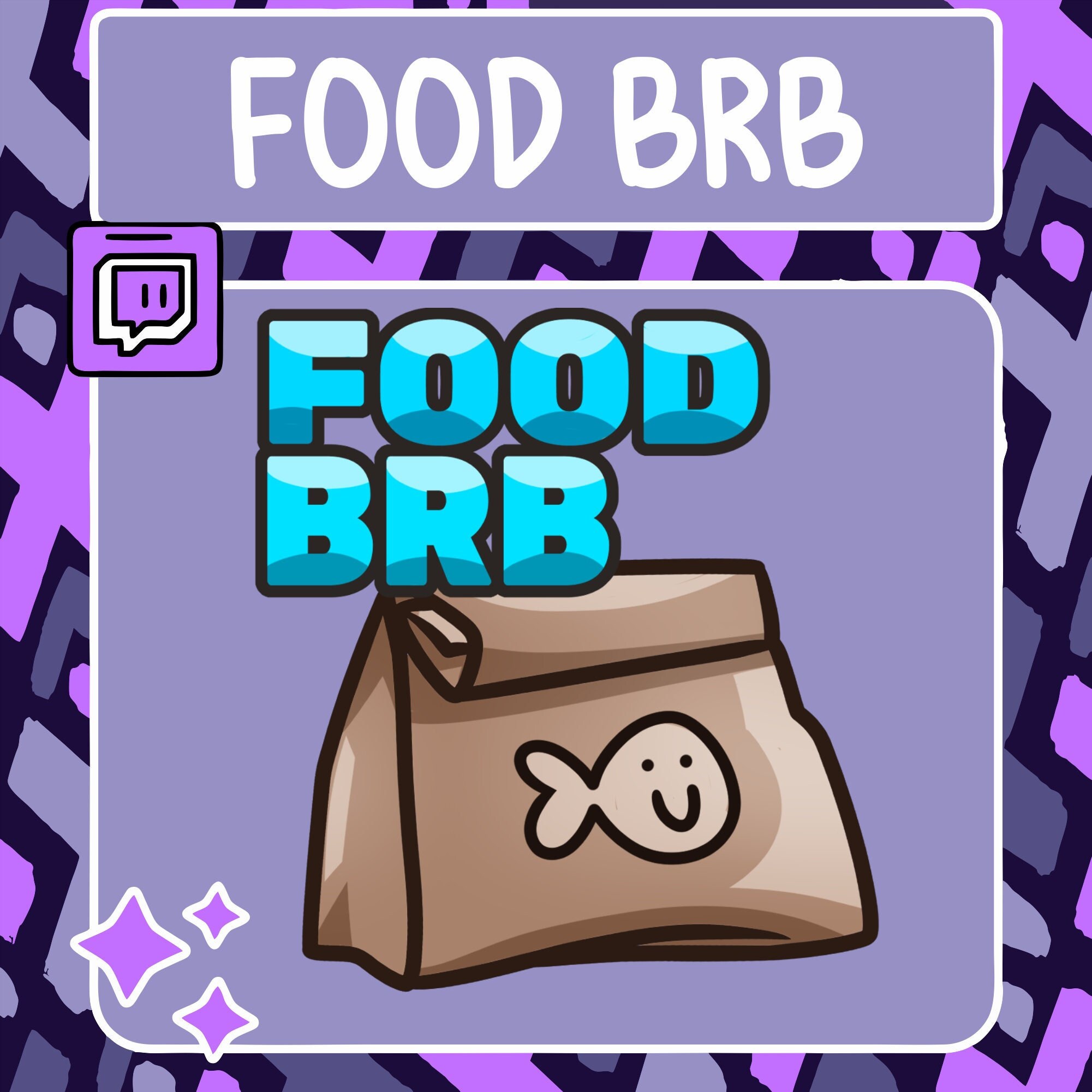 Food BRB Emote Twitch Emote Youtube Emote Discord Emote Community Emote ...