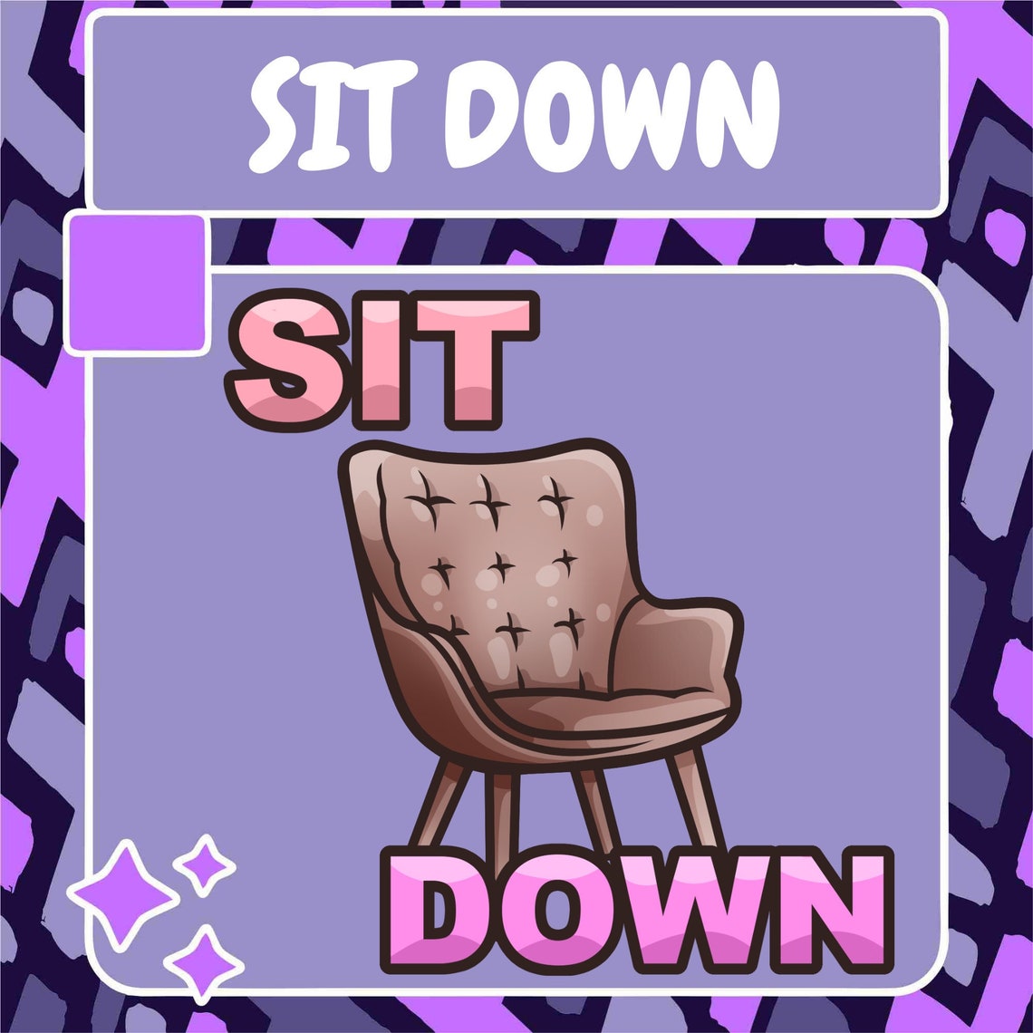 Sit Down Emote | Twitch Emote | Youtube Emote | Discord Emote ...