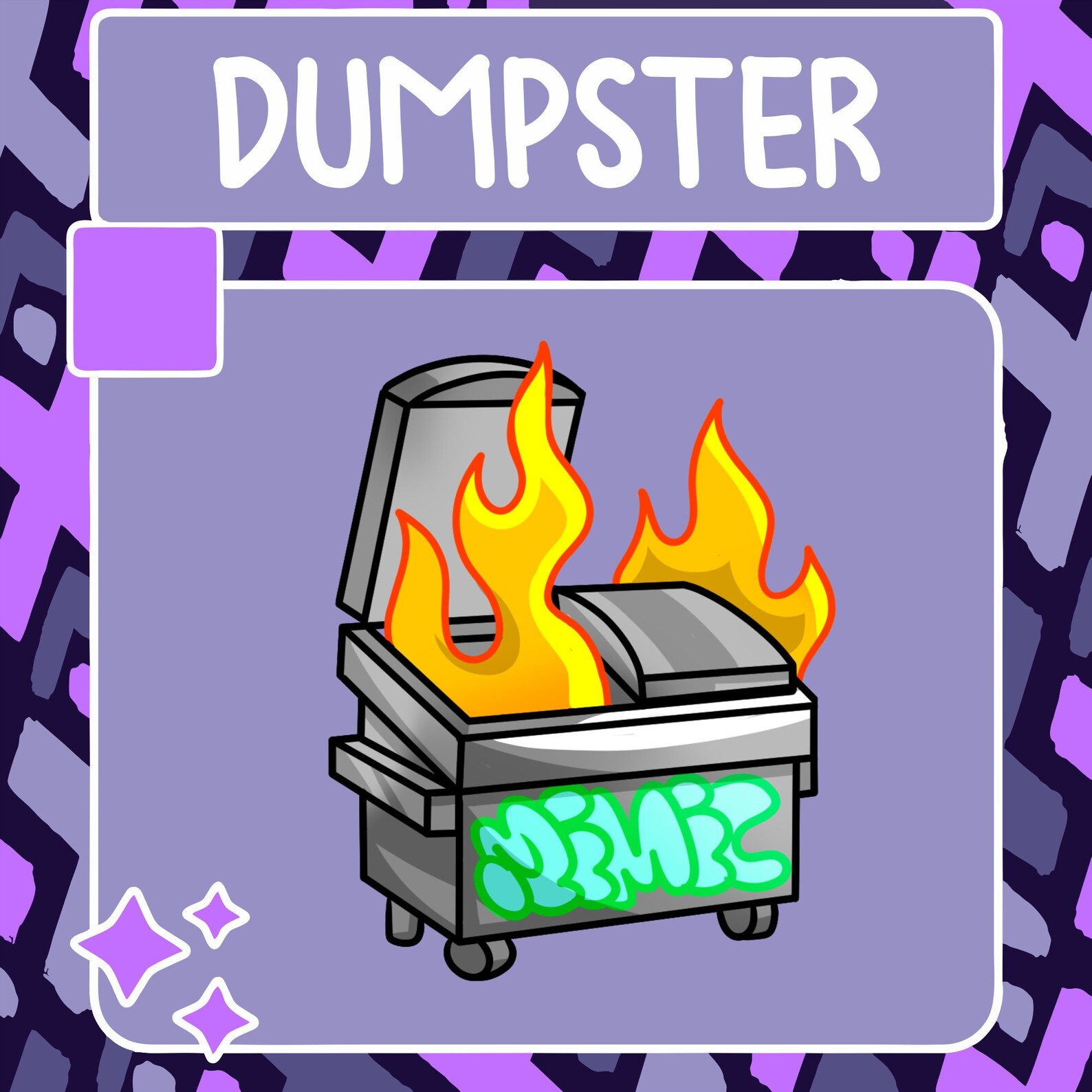 Dumpster Fire Emote Twitch Emote Youtube Emote Discord - Etsy