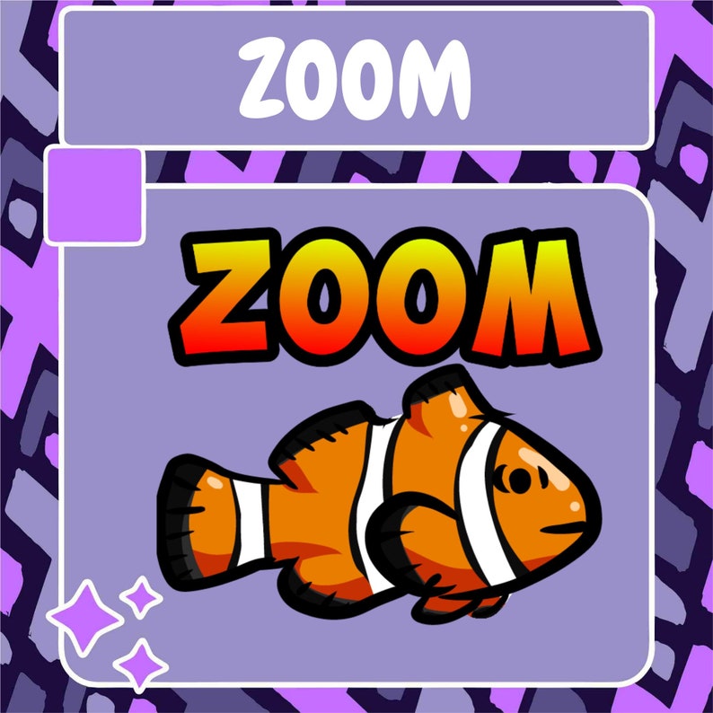 Zoom Fish Emote Twitch Emote Youtube Emote Discord Emote - Etsy
