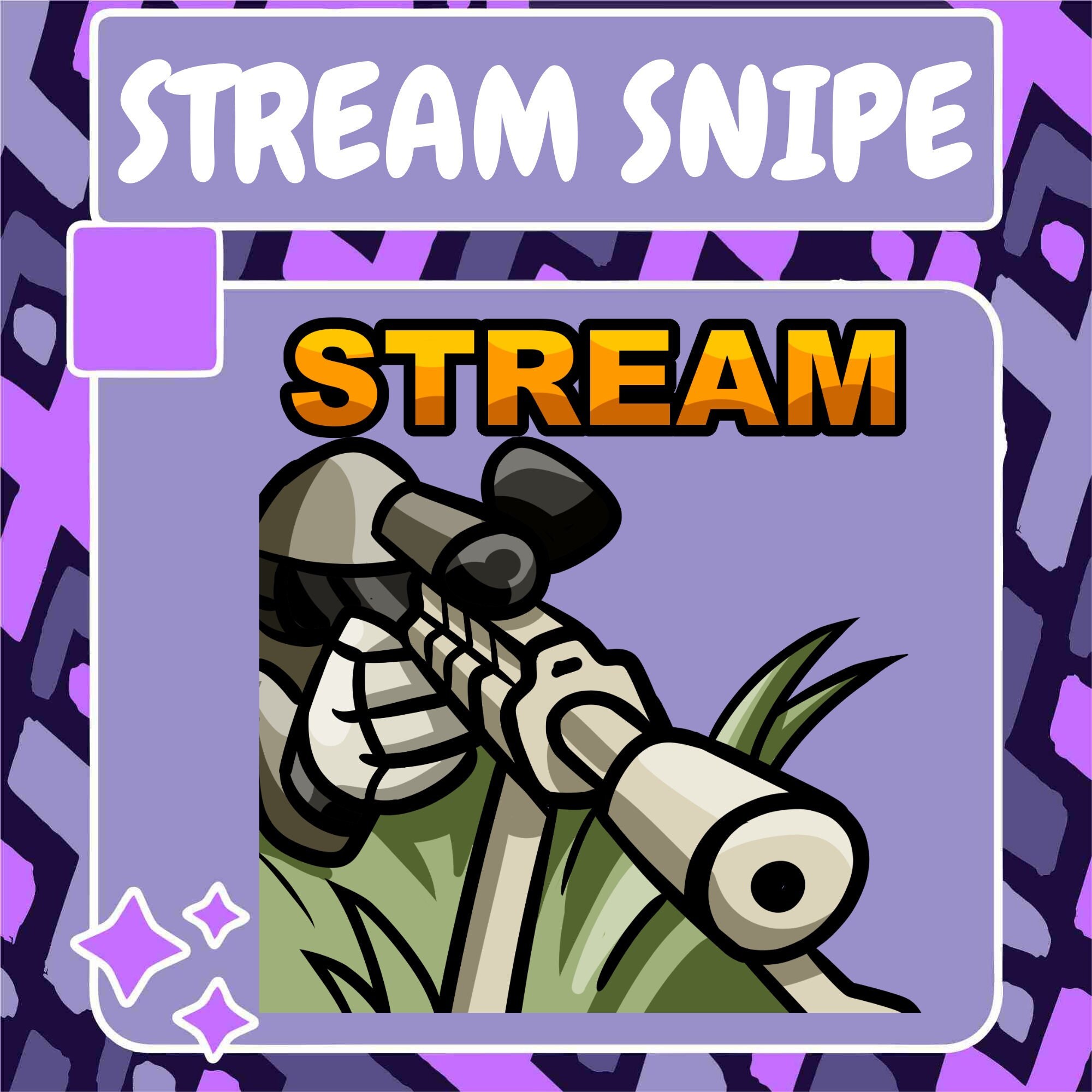 Stream Snipe Emote Twitch Emote Youtube Emote Discord Emote Community ...