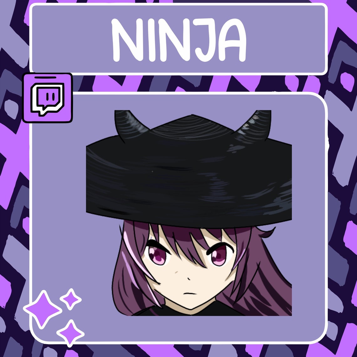 Ninja Girl Anime Emote | Twitch Emote | Youtube Emote | Discord Emote ...