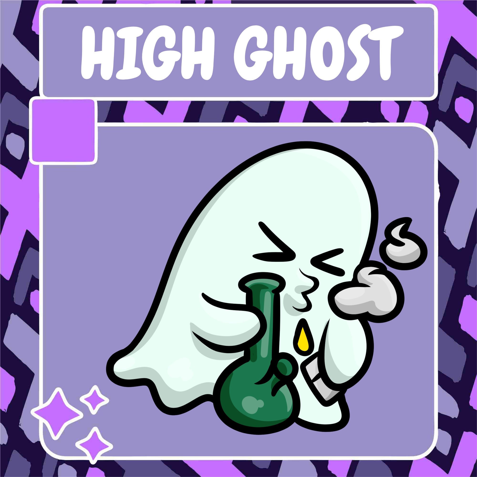 High Ghost Emote | Twitch Emote | Youtube Emote | Discord Emote ...
