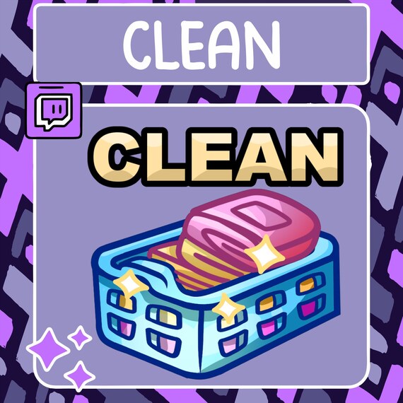 Clean Laundry Emote Twitch Emote Youtube Emote Discord | Etsy