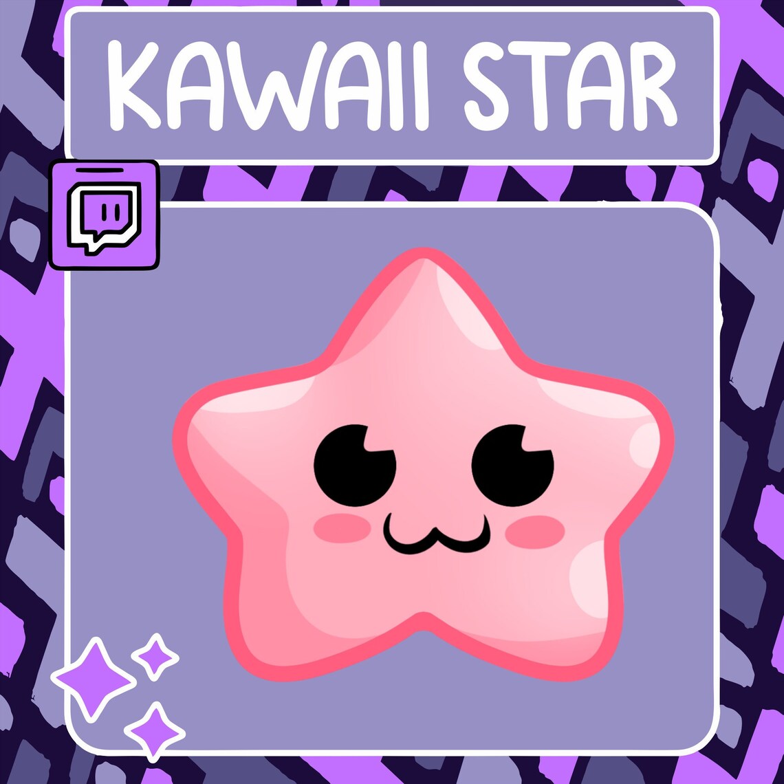 Kawaii Star Emote Twitch Emote Youtube Emote Discord - Etsy