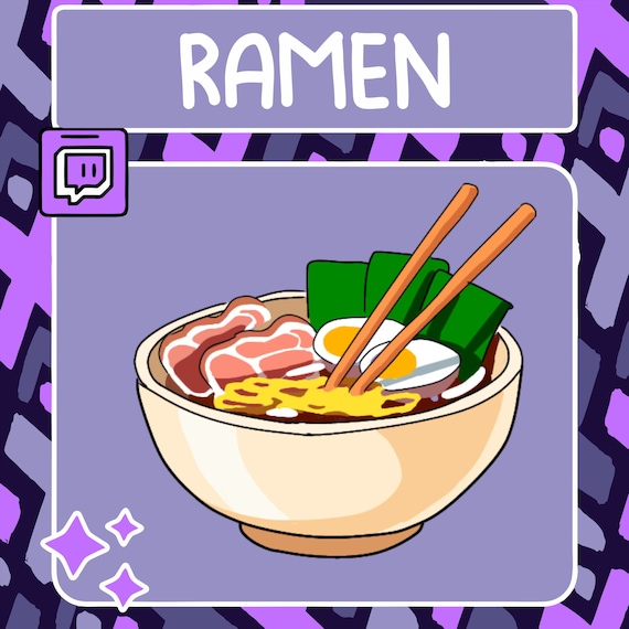 Art & Collectibles Drawing & Illustration Eating Ramen Twitch/Discord ...