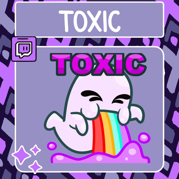 Animated Rainbow Puke Toxic Emote Twitch Emote Youtube | Etsy