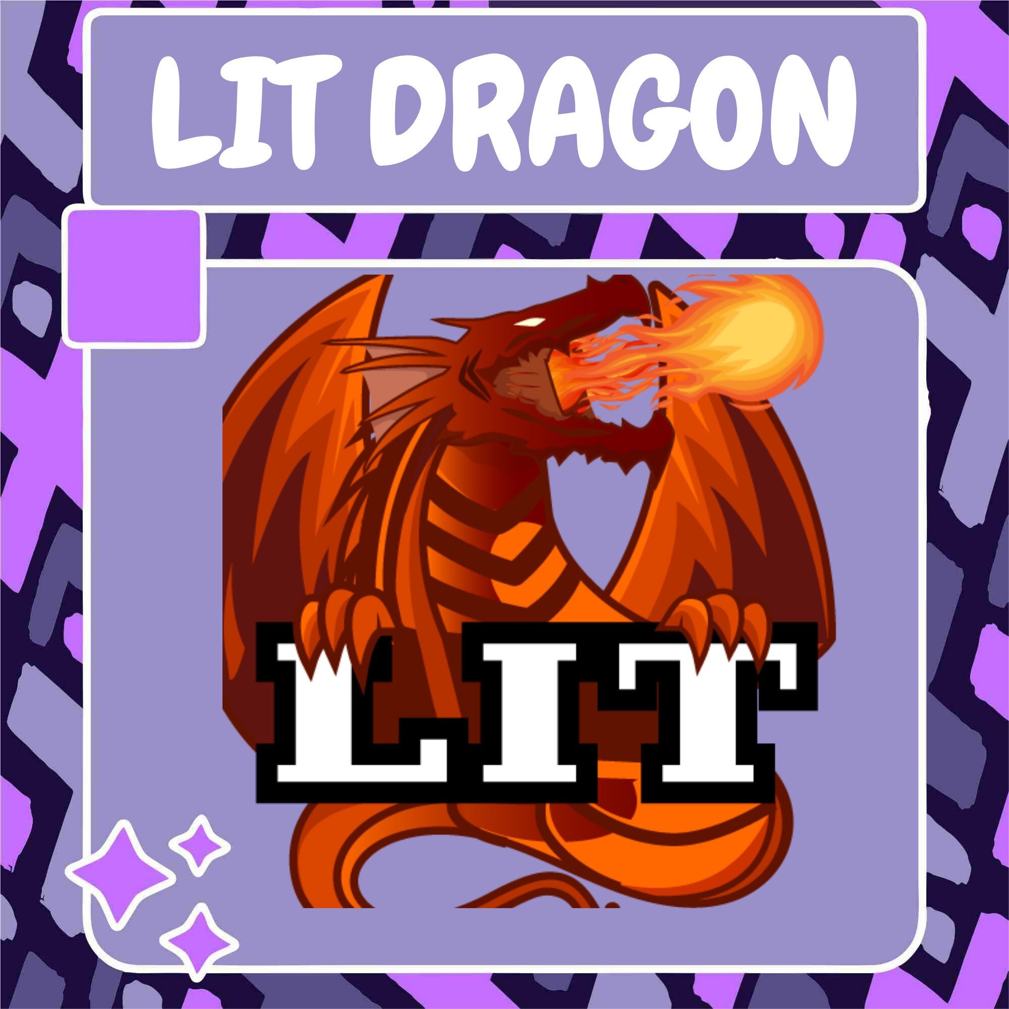 Lit Dragon Emote Twitch Emote Youtube Emote Discord Emote Community ...