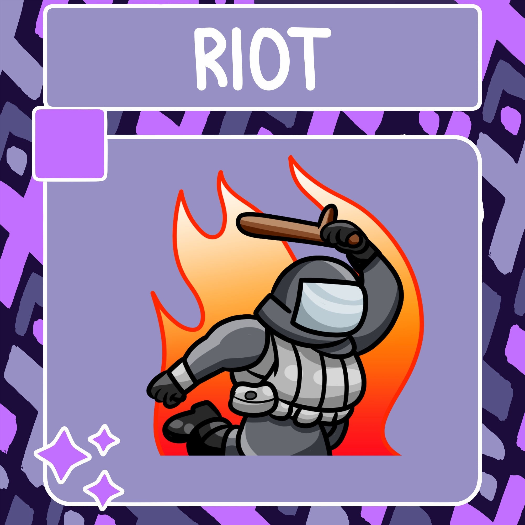 Riot Police Emote Twitch Emote Youtube Emote Discord - Etsy