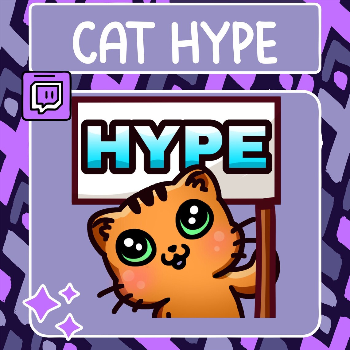 Cat Hype Emote | Twitch Emote | Youtube Emote | Discord Emote ...