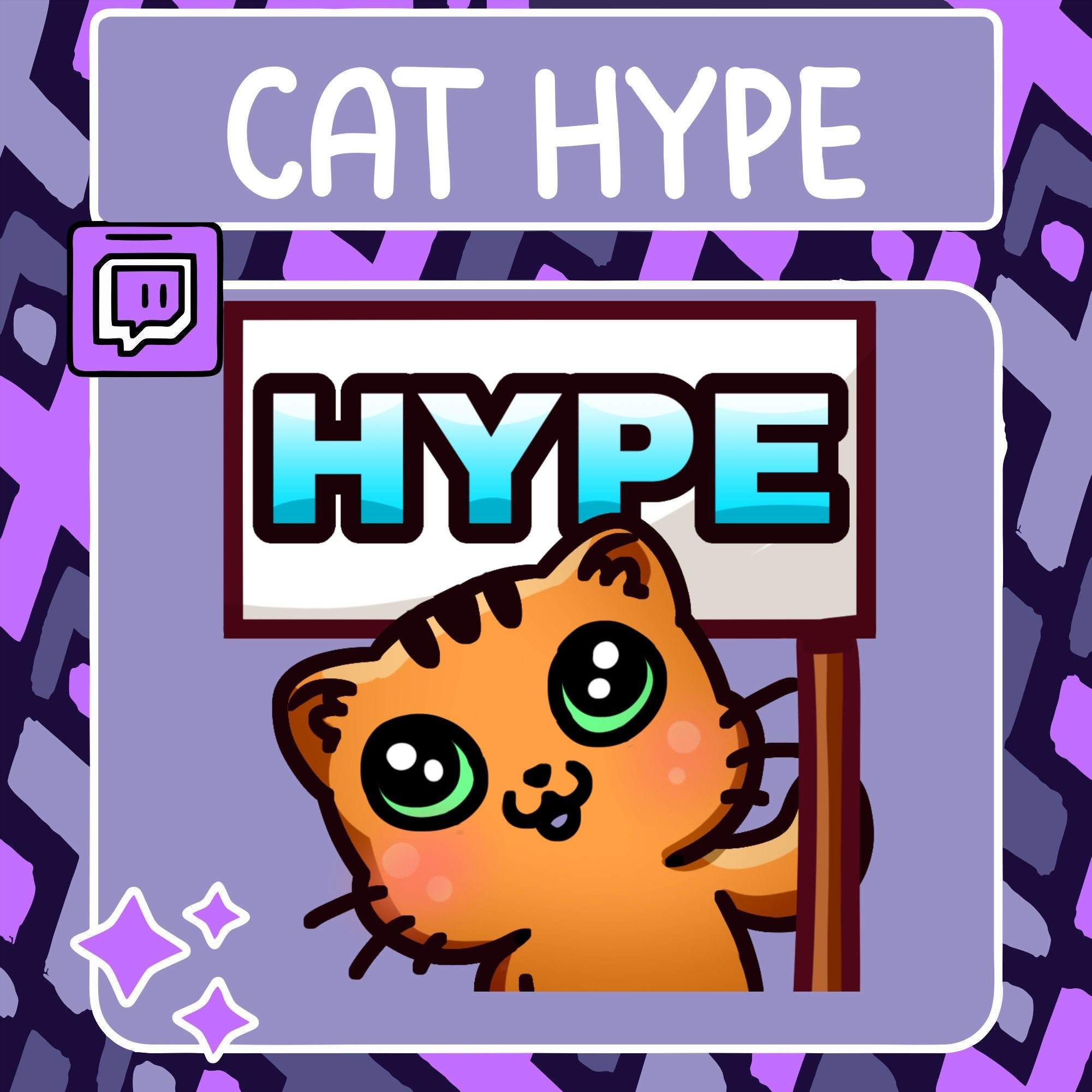 Cat Hype Emote | Twitch Emote | Youtube Emote | Discord Emote ...
