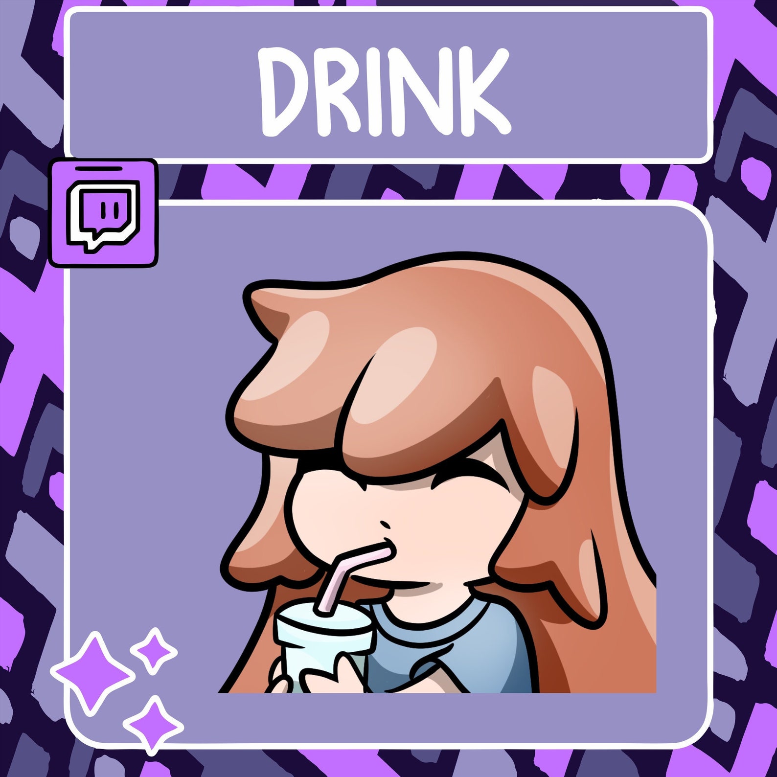 Boba Drink Emote | Twitch Emote | Youtube Emote | Discord Emote ...