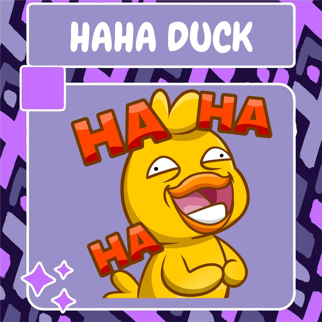 Hahaha Duck Emote | Twitch Emote | Youtube Emote | Discord Emote ...