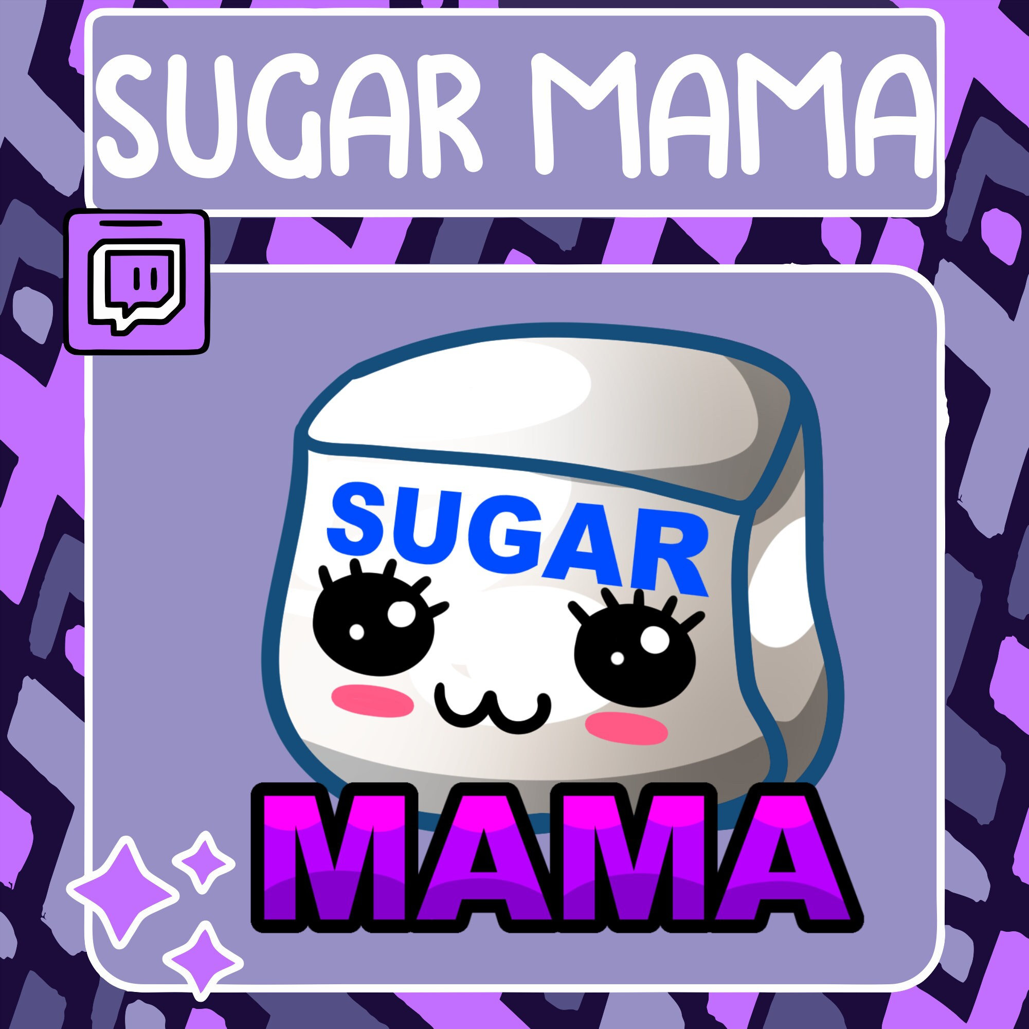Sugar Mama Emote Twitch Emote Youtube Emote Discord | Etsy