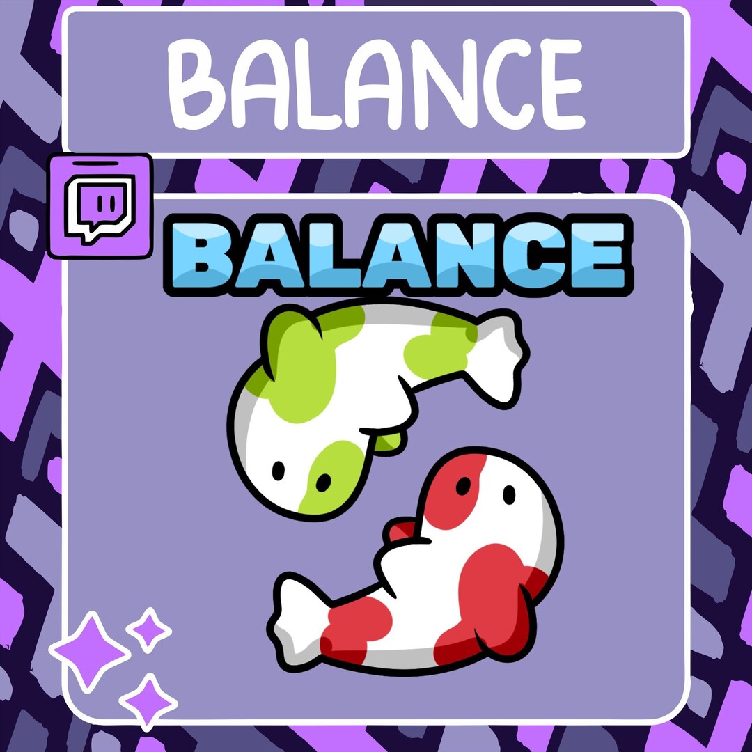Balance Koi Fish Emote | Twitch Emote | Youtube Emote | Discord Emote ...