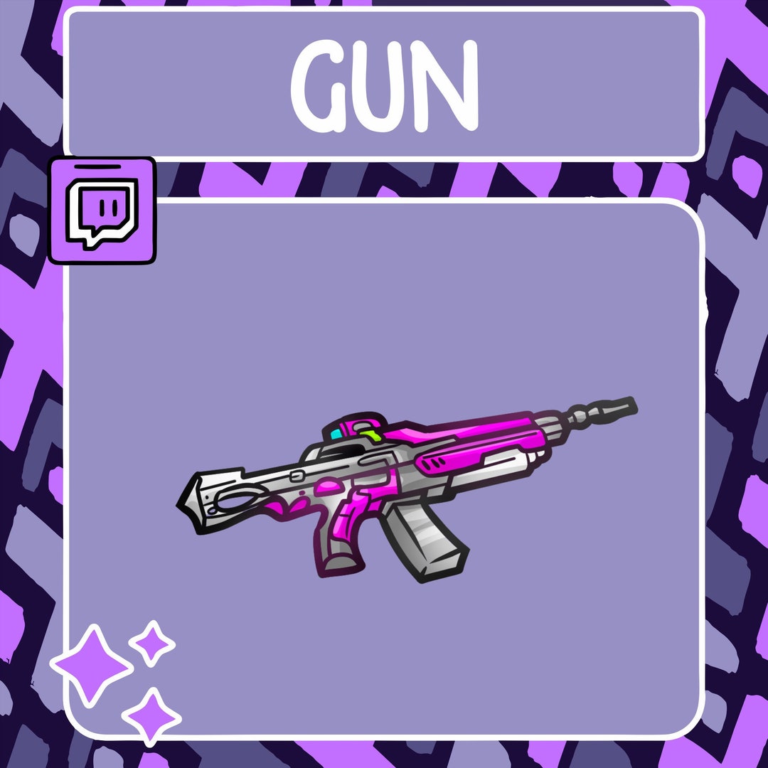 Pink Laser Gun Emote | Twitch Emote | Youtube Emote | Discord Emote ...
