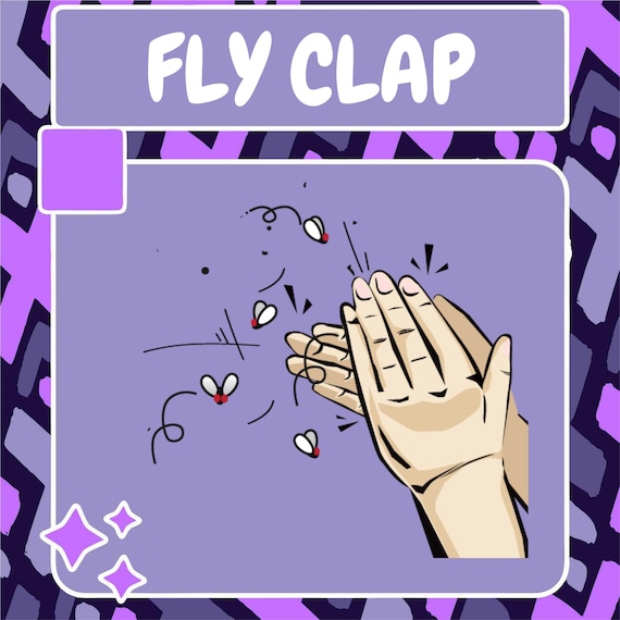 Fly Clap Emote Twitch Emote Youtube Emote Discord Emote | Etsy