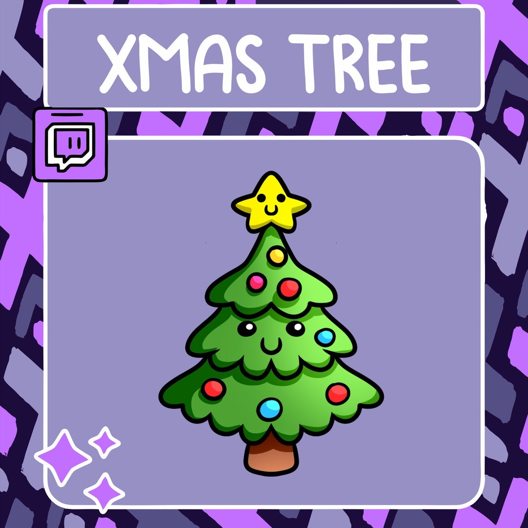 Kawaii X-mas Tree Emote | Twitch Emote | Youtube Emote | Discord Emote ...