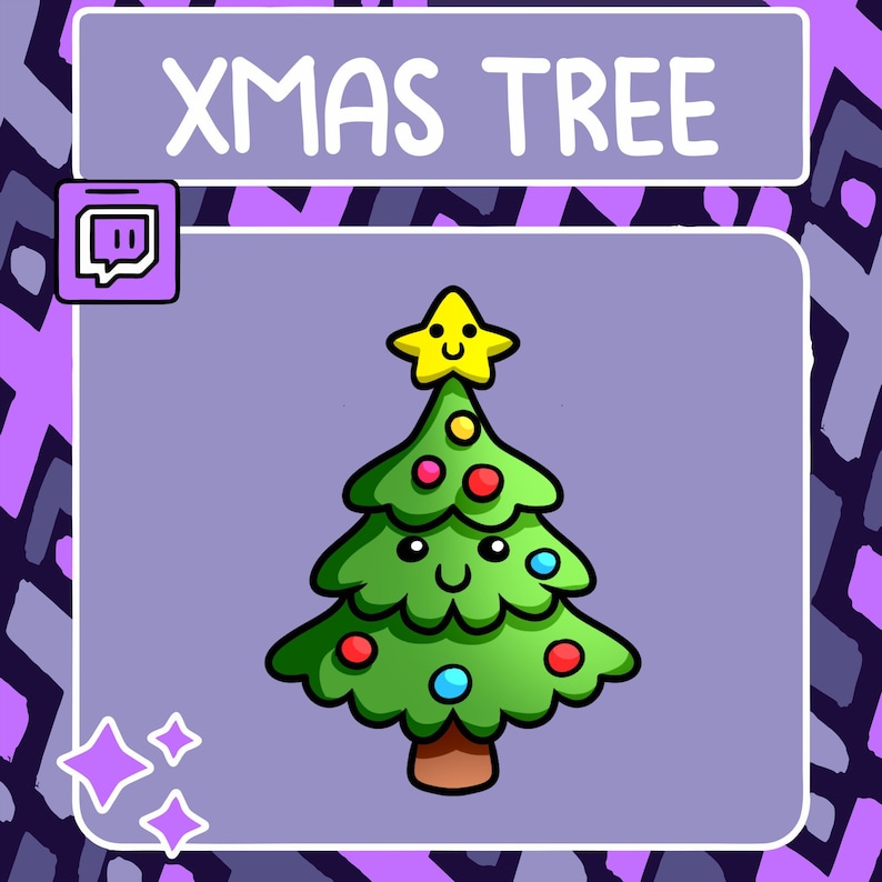 Kawaii X-mas Tree Emote | Twitch Emote | Youtube Emote | Discord Emote ...