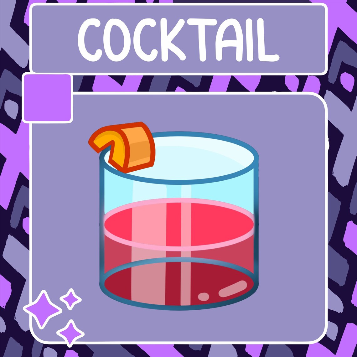 Cocktail Emote Twitch Emote Youtube Emote Discord Emote Community Emote ...
