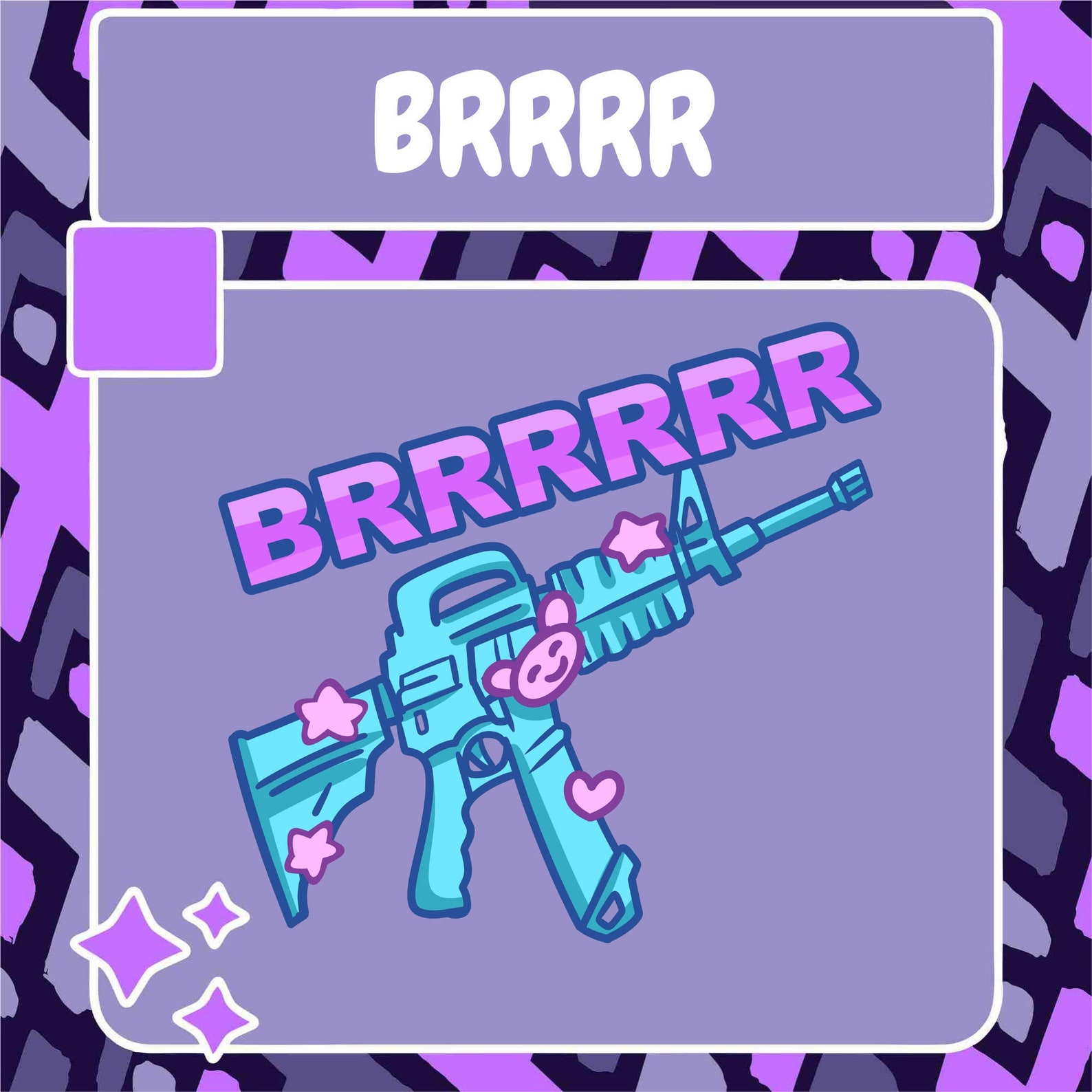 BRRR Gun Emote Emote Twitch Emote Youtube Emote Discord Emote Community ...