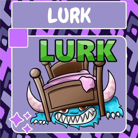Animated Lurk Monster Emote Twitch Emote Youtube Emote - Etsy