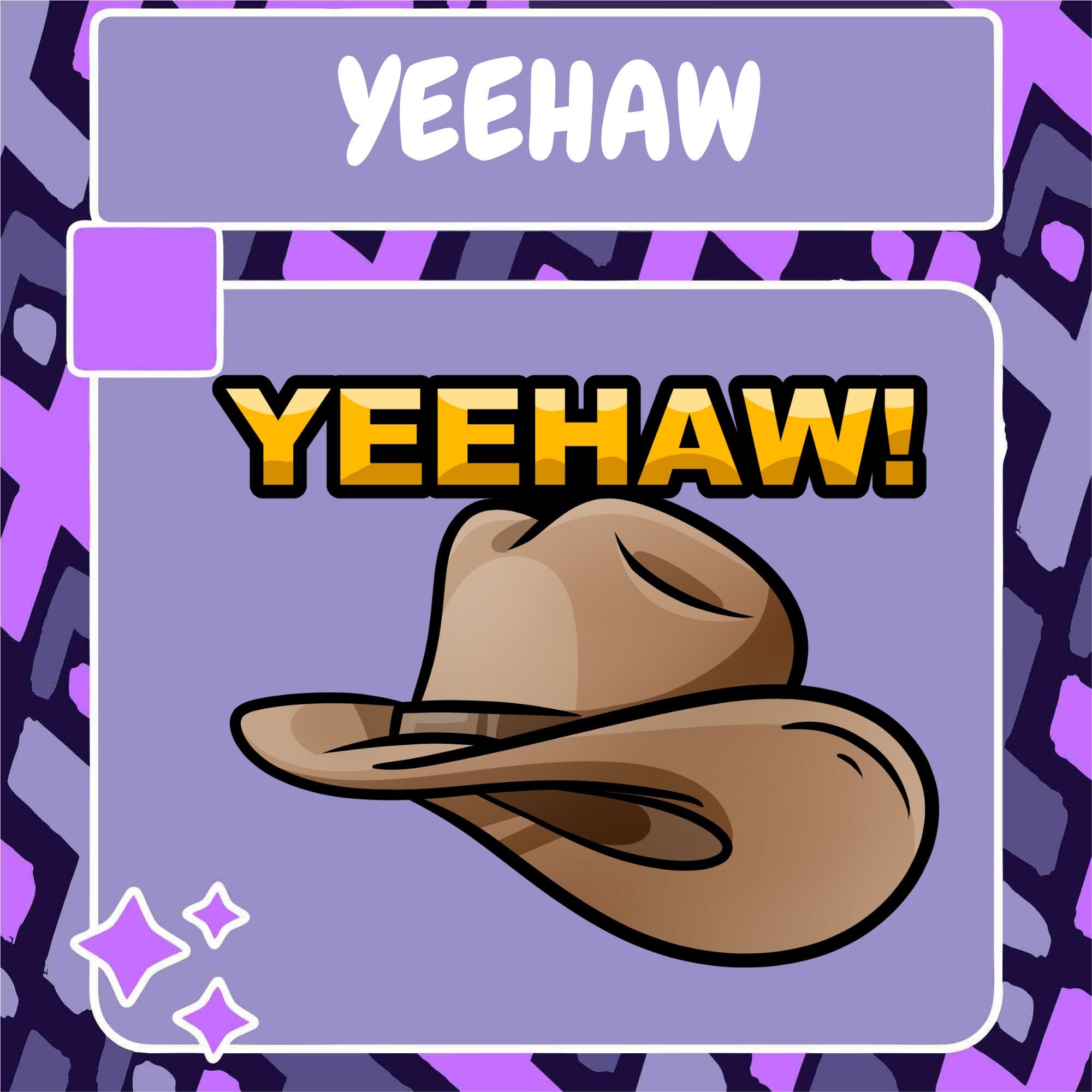 Yeehaw Emote Twitch Emote Youtube Emote Discord Emote Community Emote ...