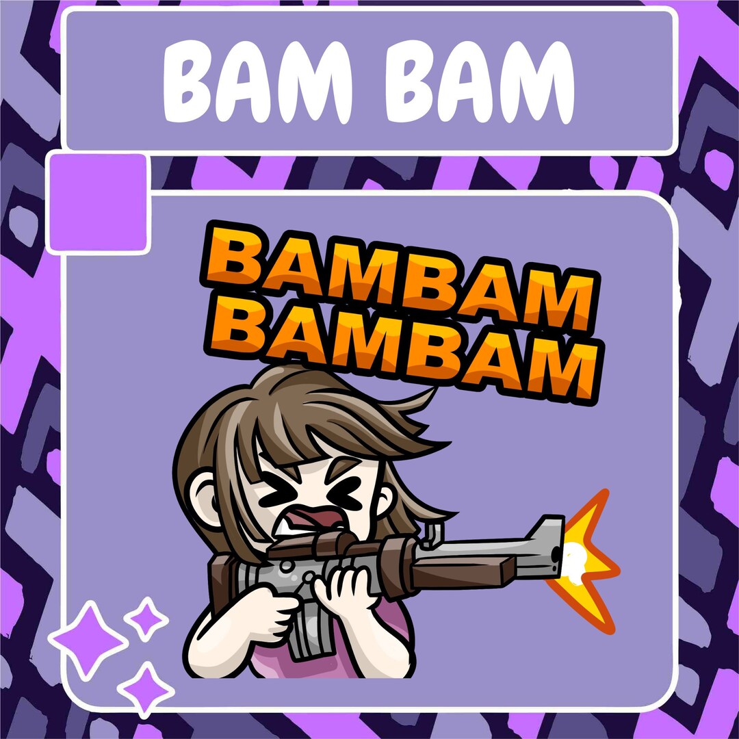 Bam Bam Emote Twitch Emote Youtube Emote Discord Emote Community Emote ...