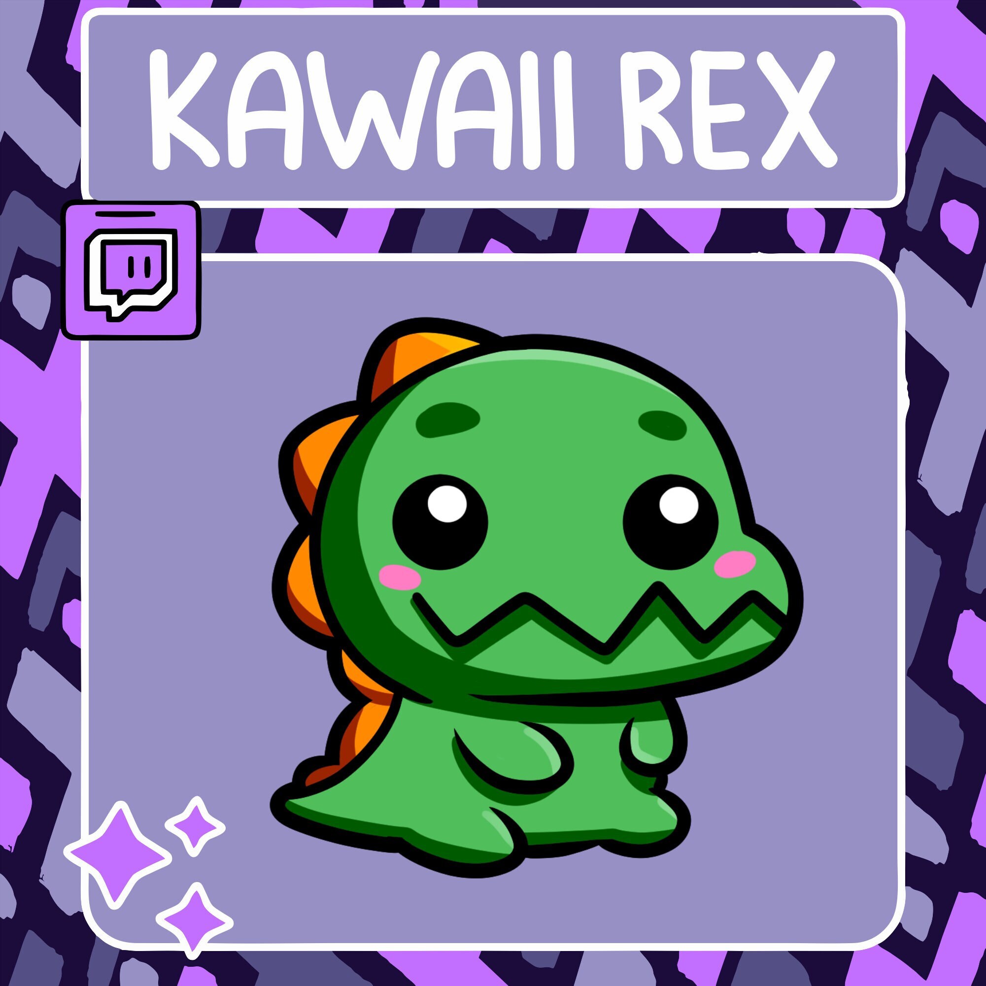 Kawaii Rex Emote | Twitch Emote | Youtube Emote | Discord Emote ...