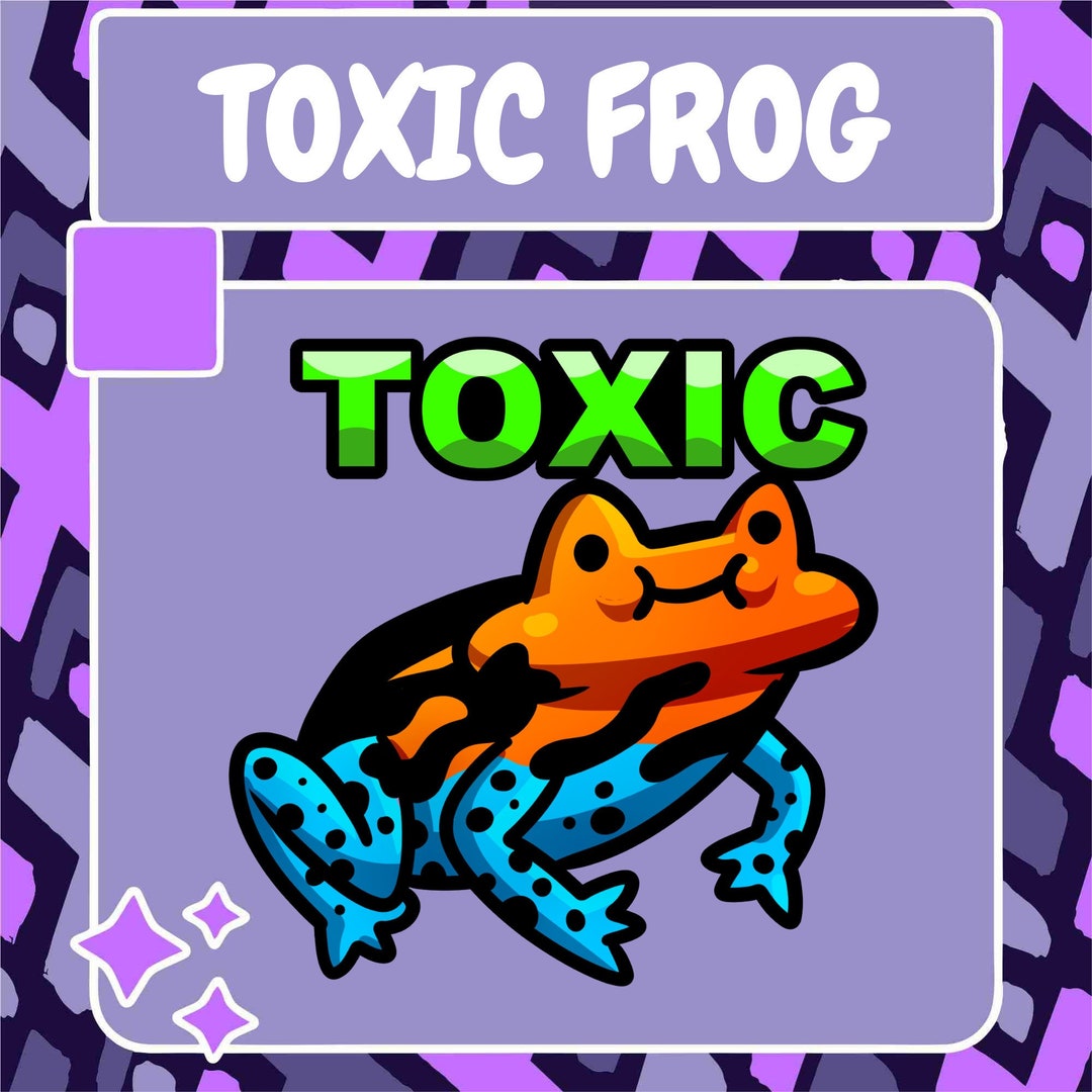 Toxic Poison Frog Emote | Twitch Emote | Youtube Emote | Discord Emote ...
