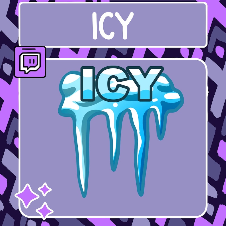Icy Icicle Emote | Twitch Emote | Youtube Emote | Discord Emote ...