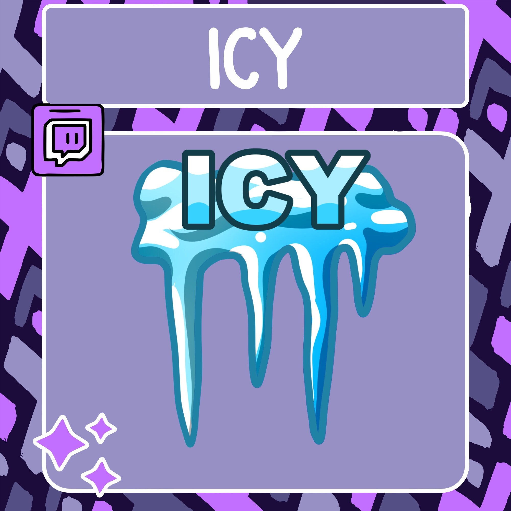 Icy Icicle Emote Twitch Emote Youtube Emote Discord Emote Community ...