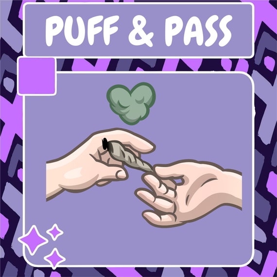 Puff Puff Pass Emote Twitch Emote Youtube Emote Discord - Etsy Australia
