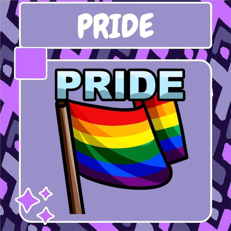 Pride Flag Emote Twitch Emote Youtube Emote Discord Emote Community ...