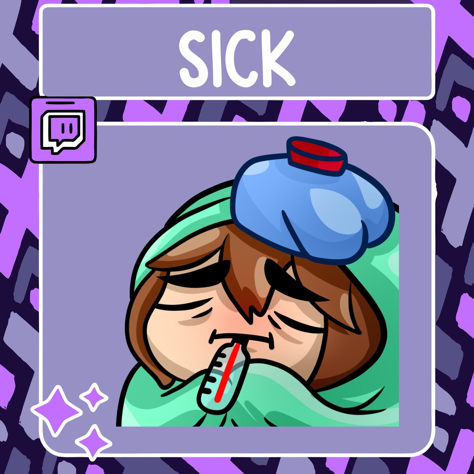 Sick Emote | Twitch Emote | Youtube Emote | Discord Emote | Community ...