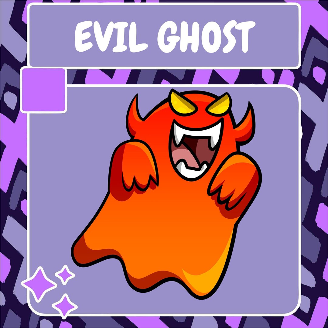 Evil Ghost Emote | Twitch Emote | Youtube Emote | Discord Emote ...