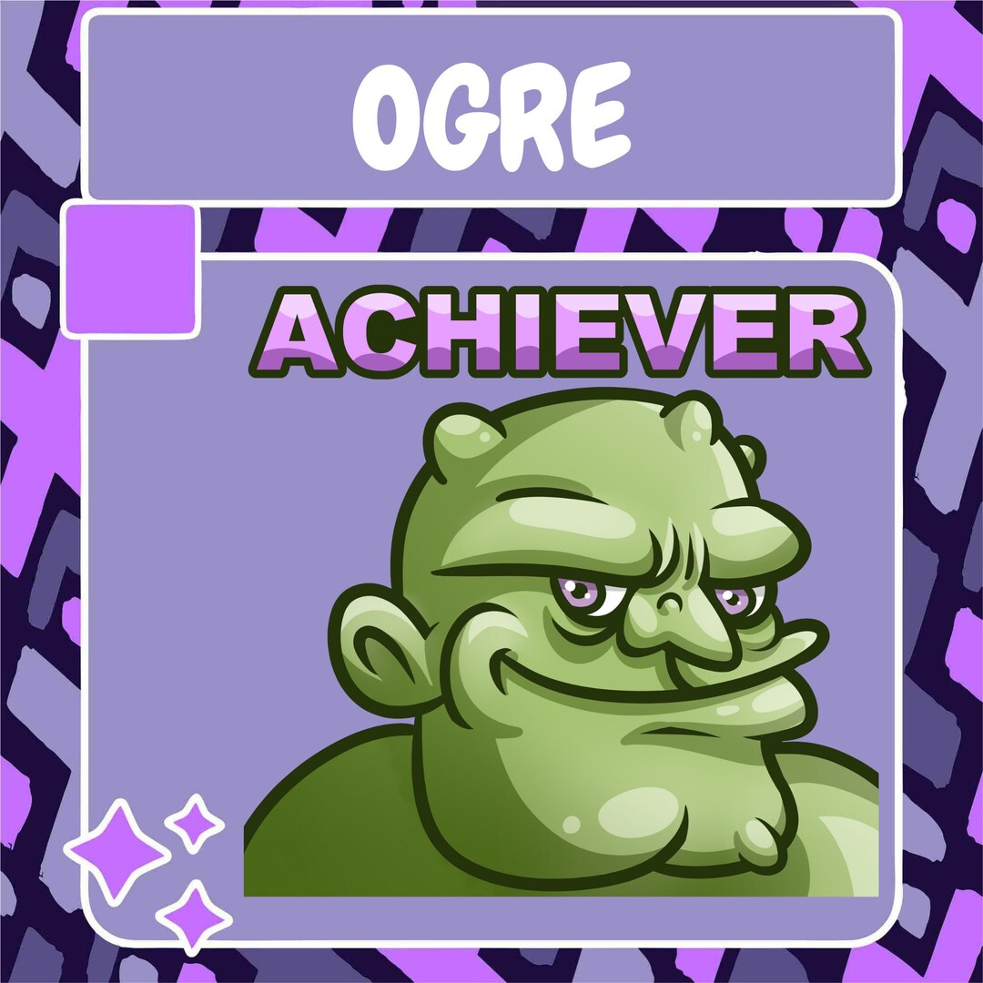 Ogre Achiever Emote | Twitch Emote | Youtube Emote | Discord Emote | Community Emote | Streamer ...