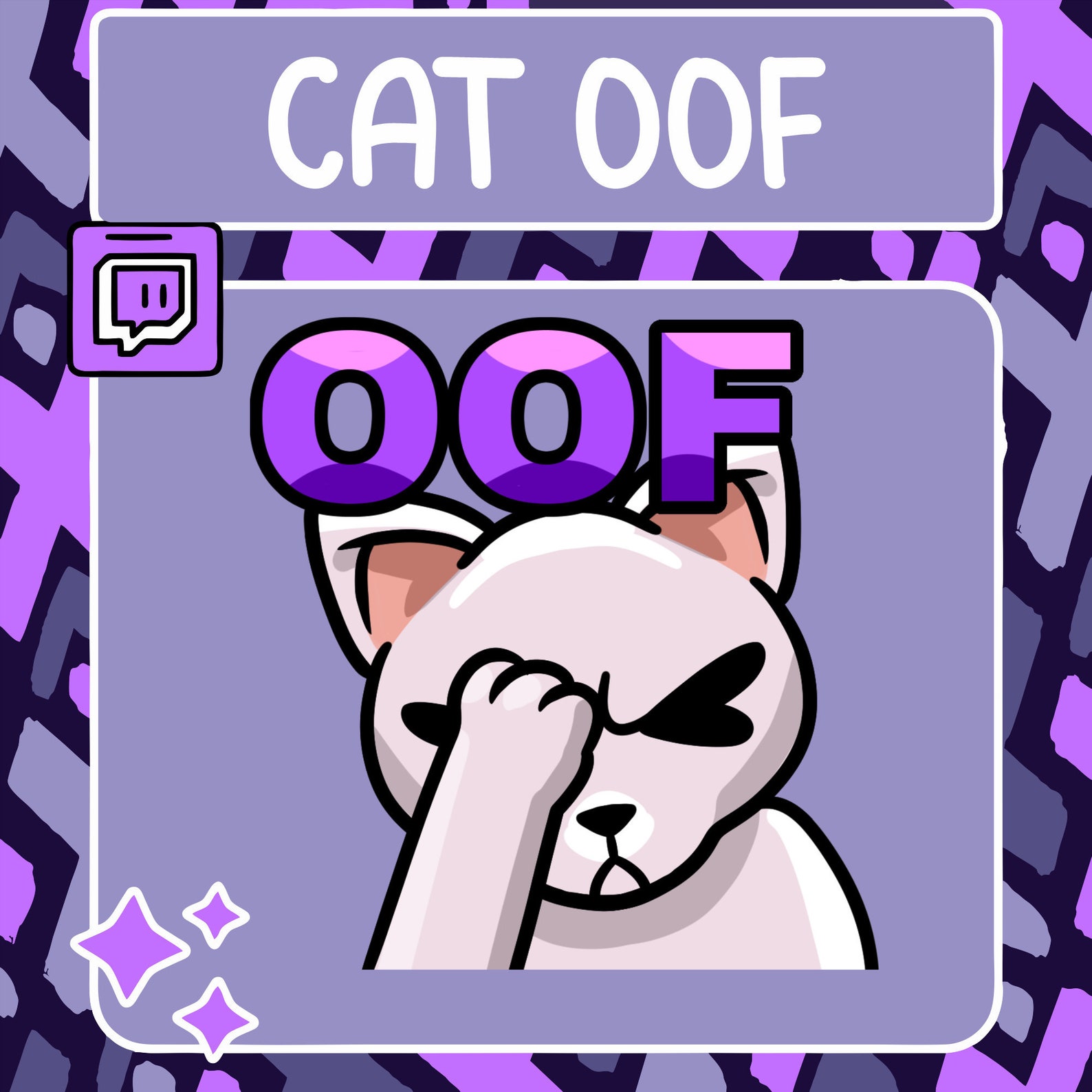 Cat OOF Lurk Emote Twitch Emote Youtube Emote Discord Emote Community ...
