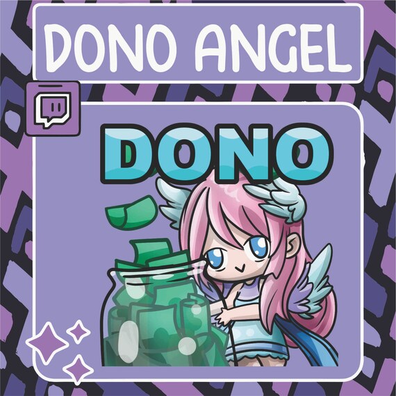 Angelic Dono Donation Emote Twitch Emote Youtube Emote - Etsy