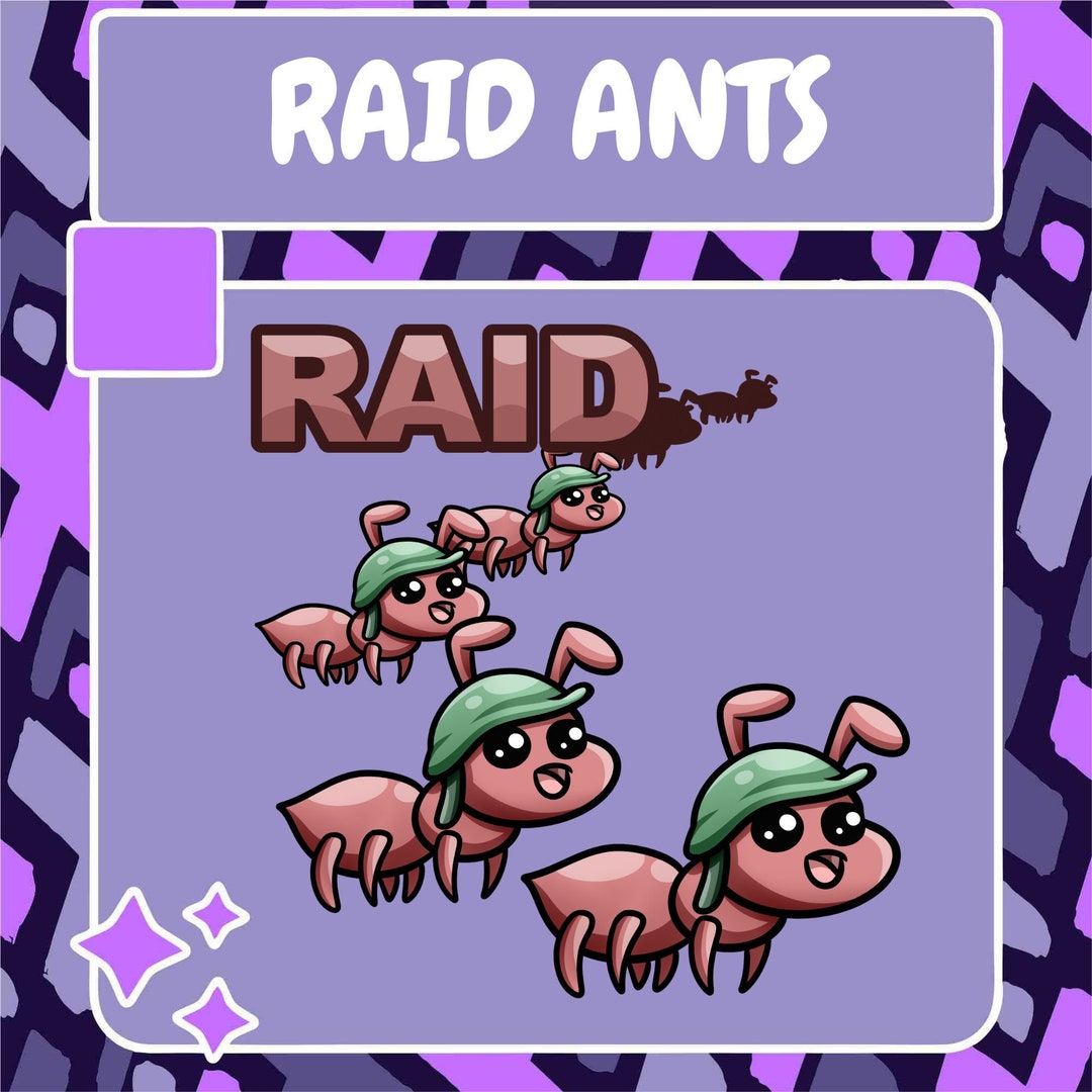 Raid Ants Emote Twitch Emote Youtube Emote Discord Emote Community ...