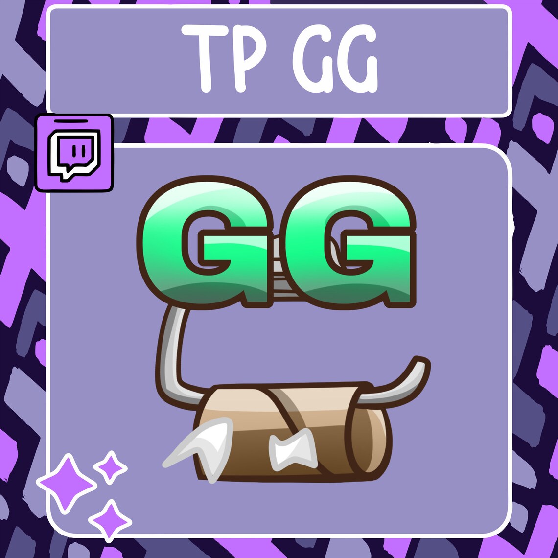 GG Toilet Paper Emote | Twitch Emote | Youtube Emote | Discord Emote ...
