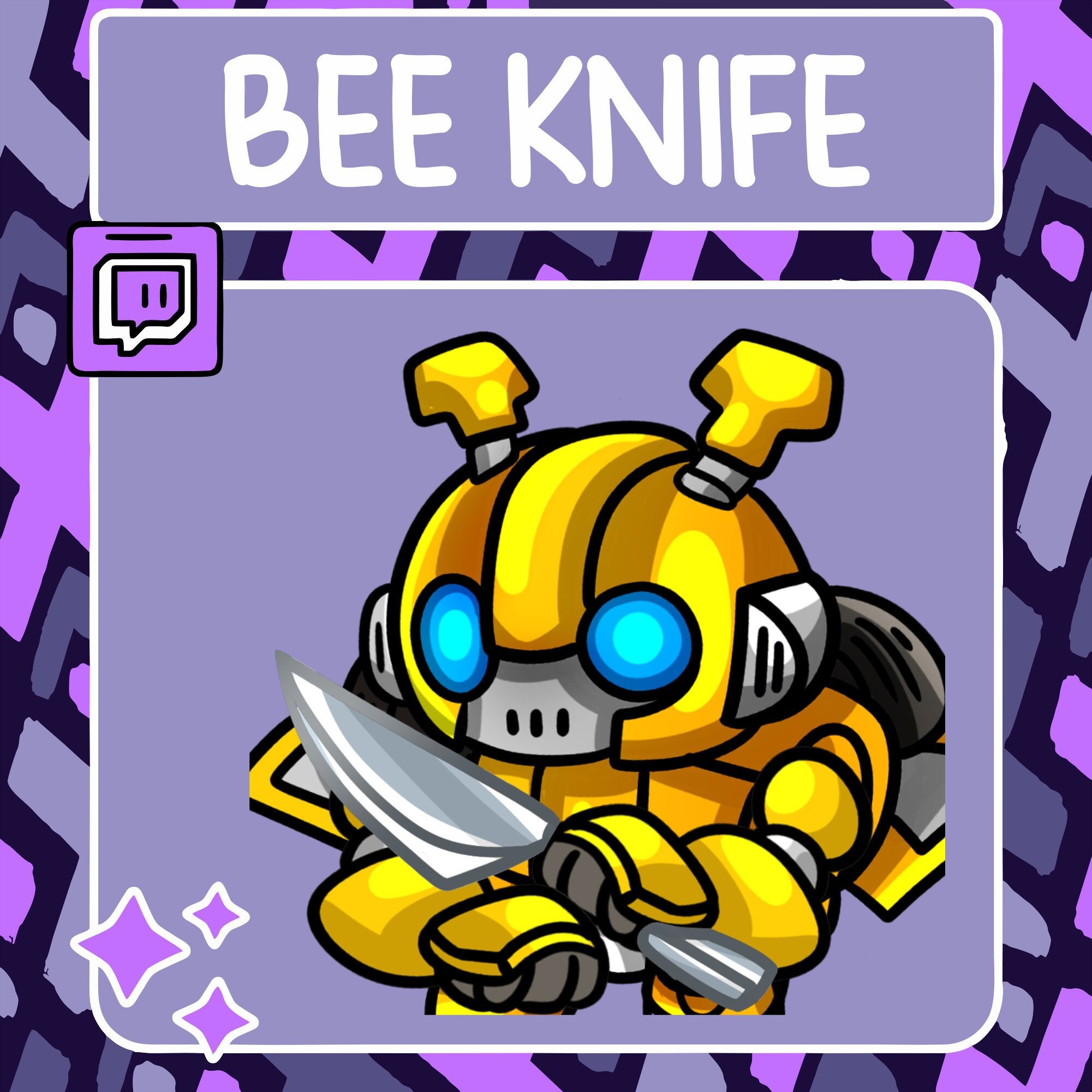 Bee Knife Emote Twitch Emote Youtube Emote Discord Emote - Etsy