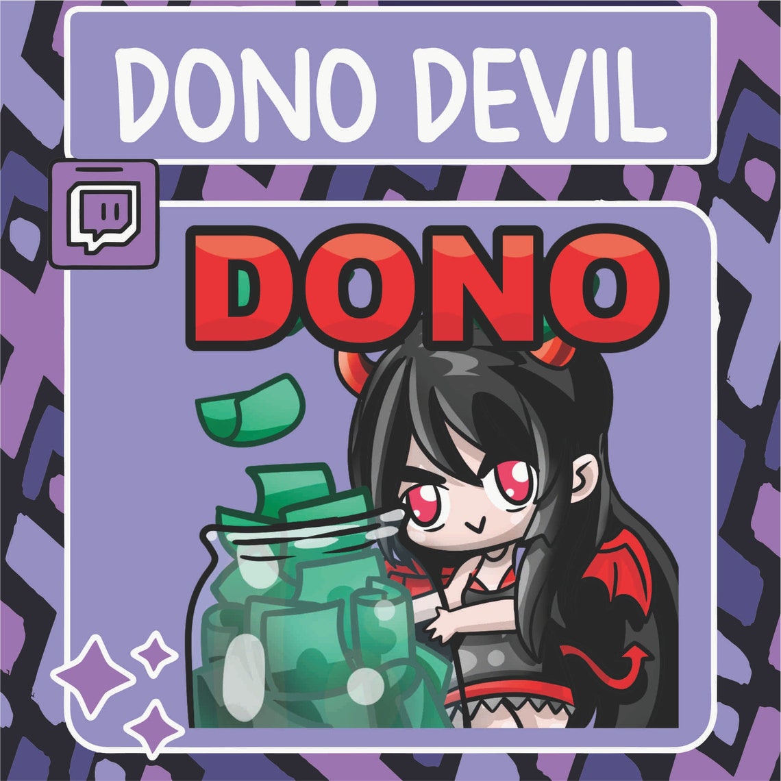 Evil Dono Donation Emote | Twitch Emote | Youtube Emote | Discord Emote ...