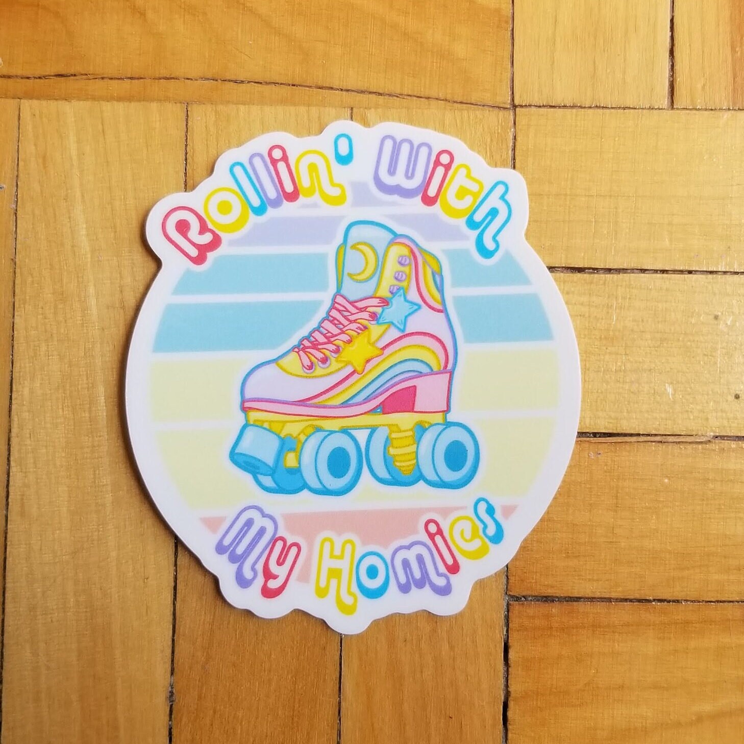 Rollin' With My Homies Vinyl Sticker Weather-resistant - Etsy