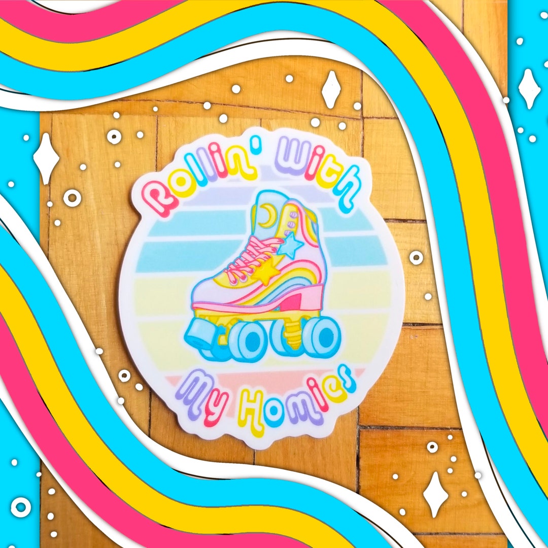 Rollin' With My Homies - Vinyl Sticker, Weather-resistant, for Laptops ...